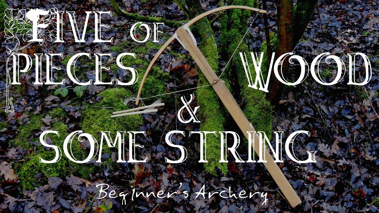 Five Pieces of Wood & Some String. I make a Crossbow. Skåne style ...