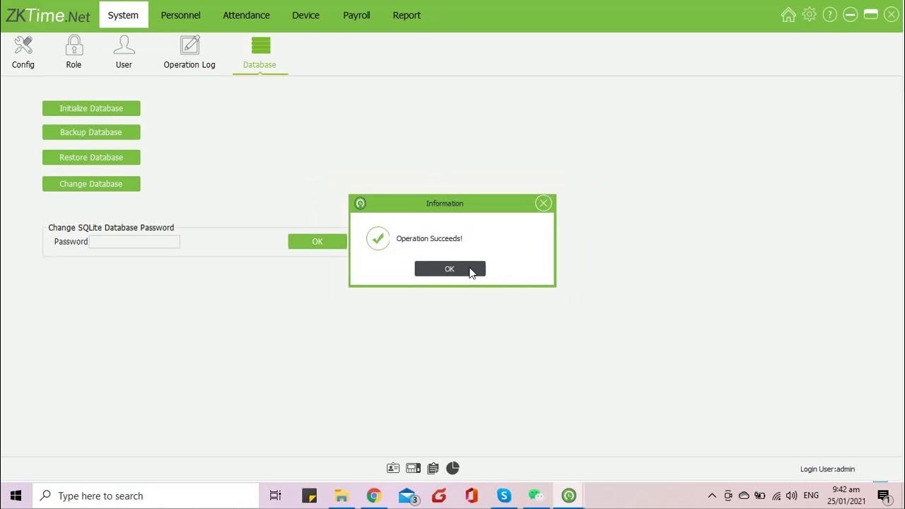 ZKTime Net 3.0 Database Backup and Migration to BioTime 8.0 - YouTube