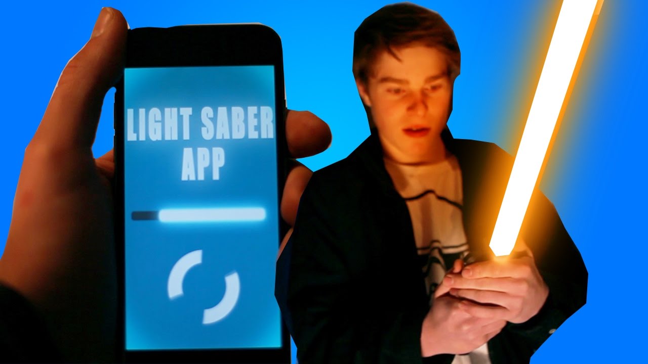 Lightsaber Phone App! - YouTube