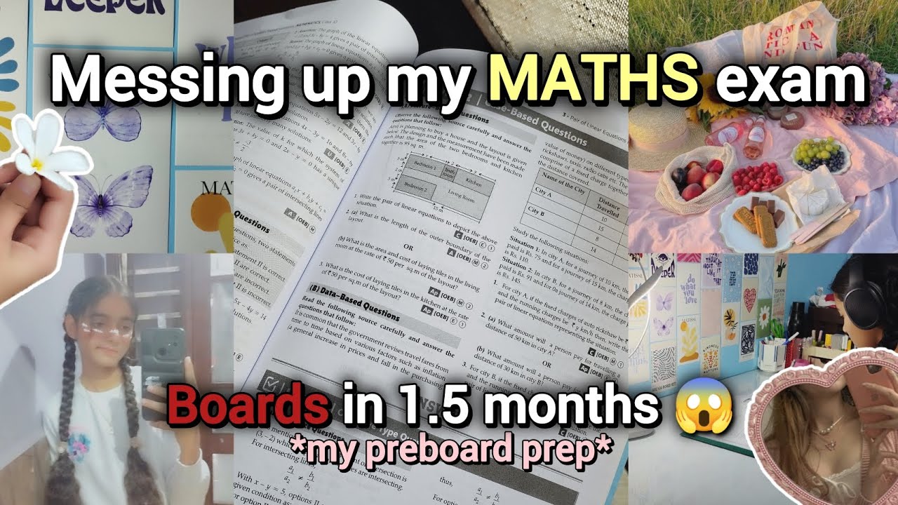 I made mistakes 😭🤍 || study vlog class 10 || pre board presentation ...