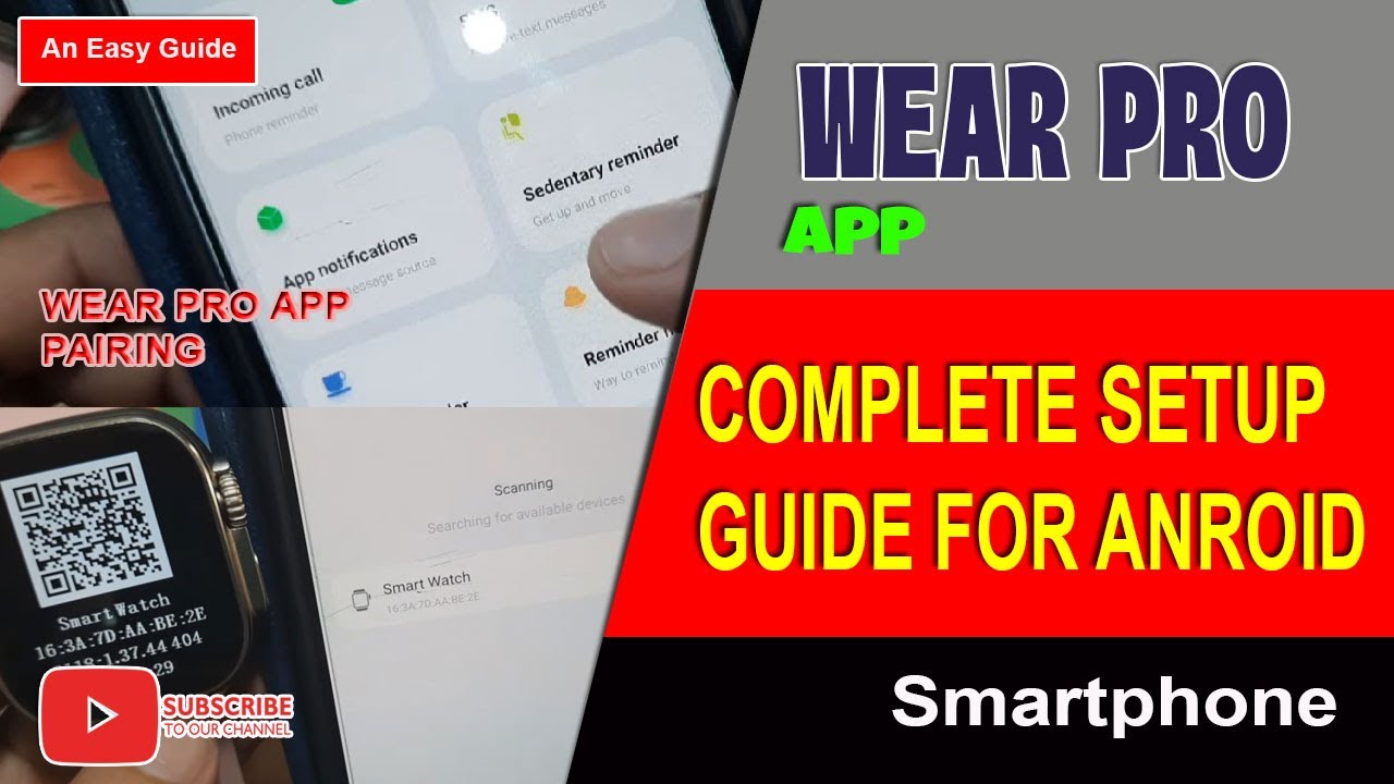 Wear Pro App Complete SETUP on Android Smartphone - YouTube