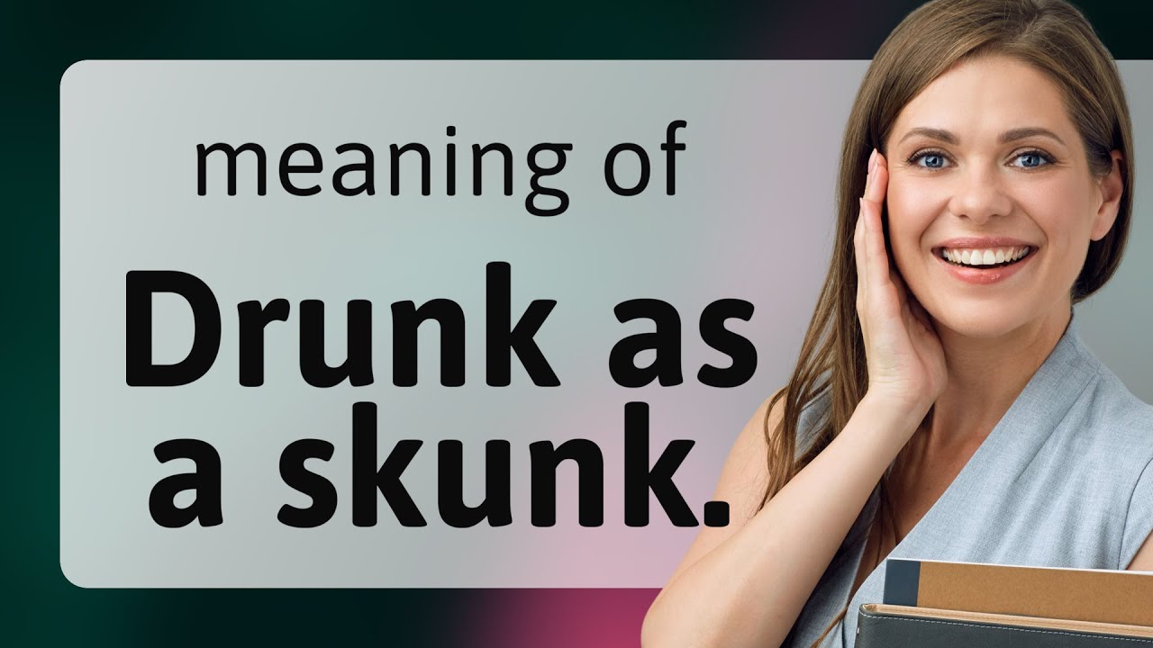 Understanding Idiomatic Expressions: "Drunk as a Skunk" - YouTube