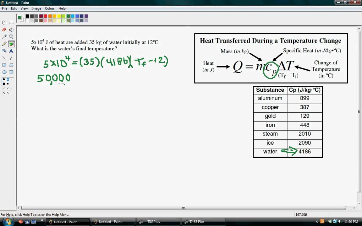 Heat Final Temperature During Heat Transfer - YouTube