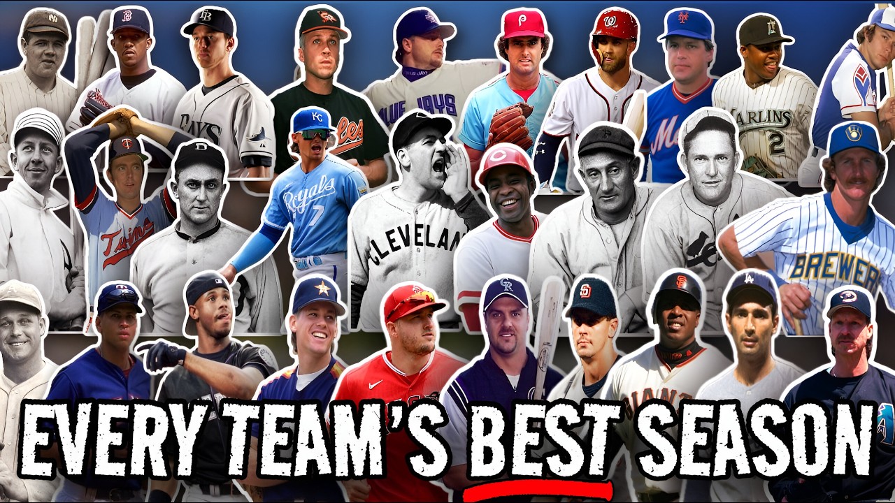 Every MLB Team's Best Individual Season - YouTube