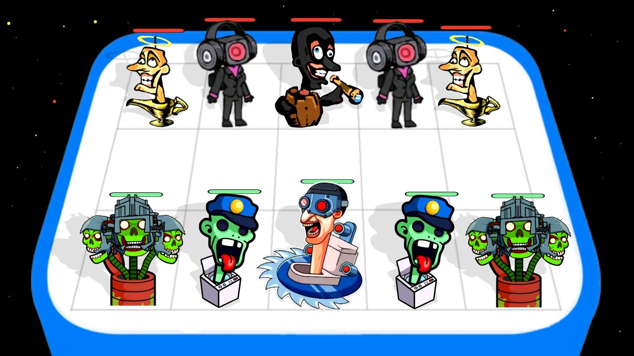 TV Camera Monster War Gameplay VS Merge War Monster vs Cyberman Games ...