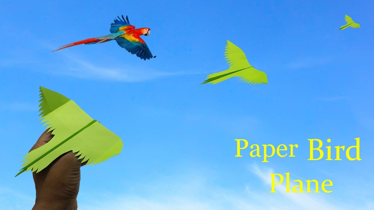 How To Make A Bird Paper Plane Flying Parrot Plane Making Best How To Make A Bird Paper Plane Flying Parrot Plane Making Best