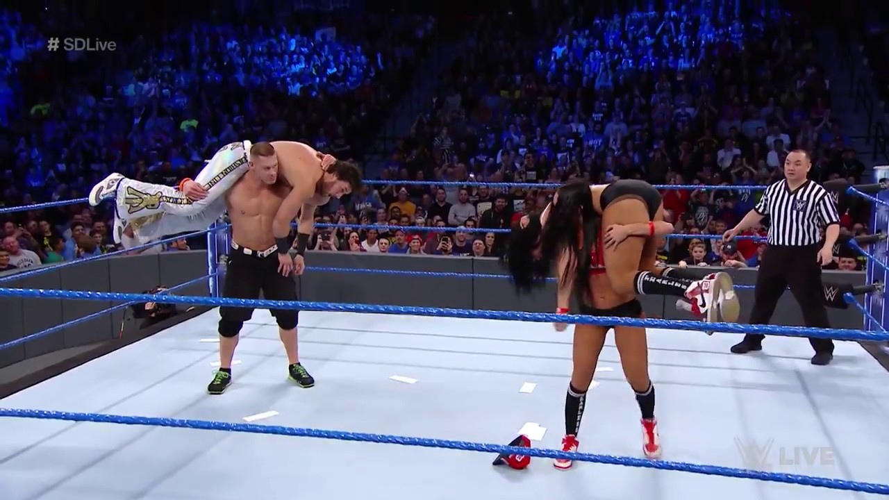 John Cena and Nikki Bella- Attitude Adjusment and Rack Attack 2.0 - YouTube