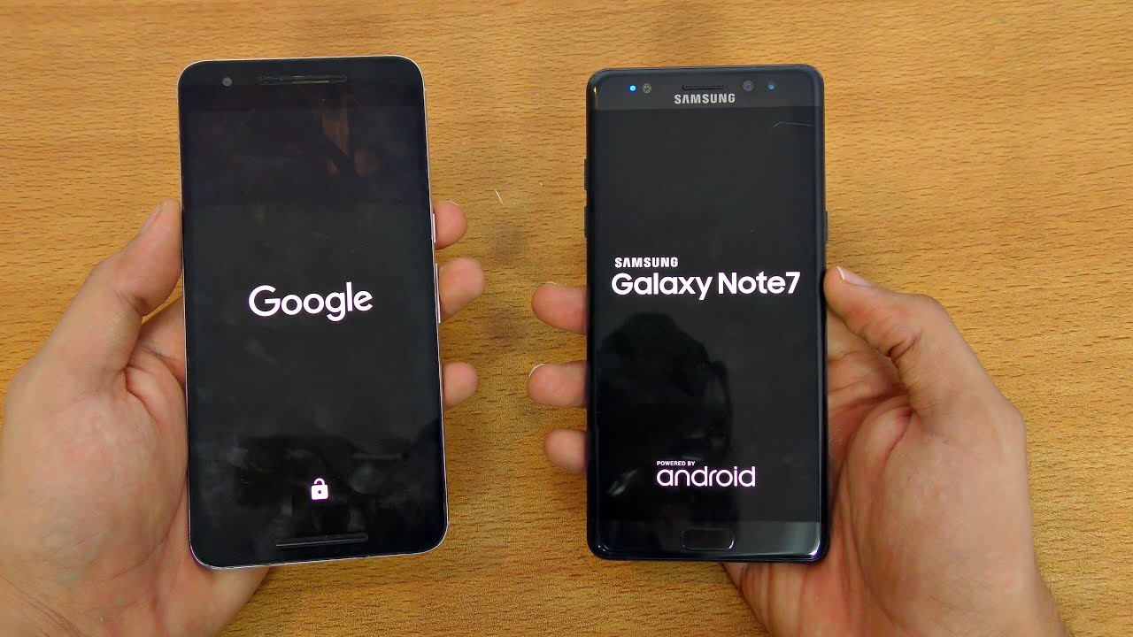 Samsung Galaxy Note 7 vs Nexus 6P Official Android 7.0 Nougat - Speed ...