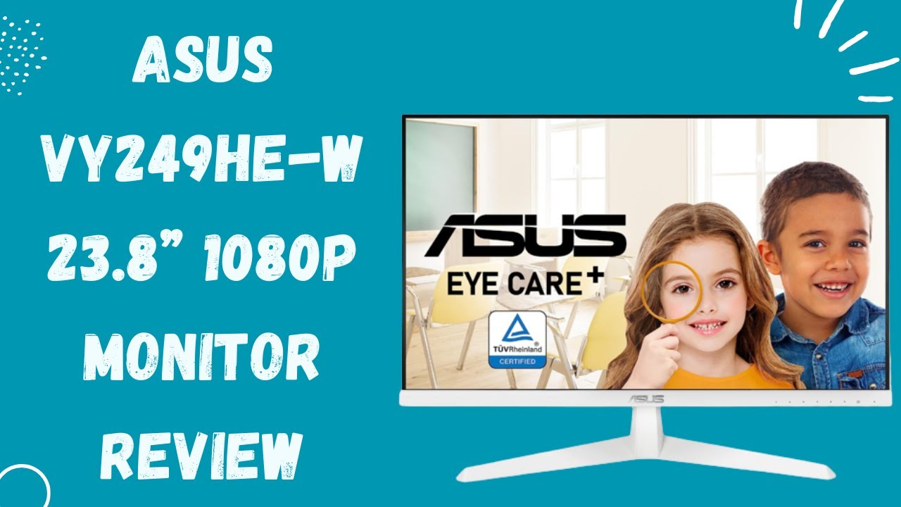 ASUS VY249HE-W 23.8” 1080P Monitor: Immersive Visuals for Productivity ...
