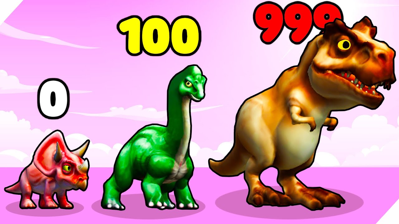 СЛИЯНИЕ ДИНОЗАВРОВ ДЛЯ НОВОЙ ЭВОЛЮЦИИ! Dino io 3D - YouTube