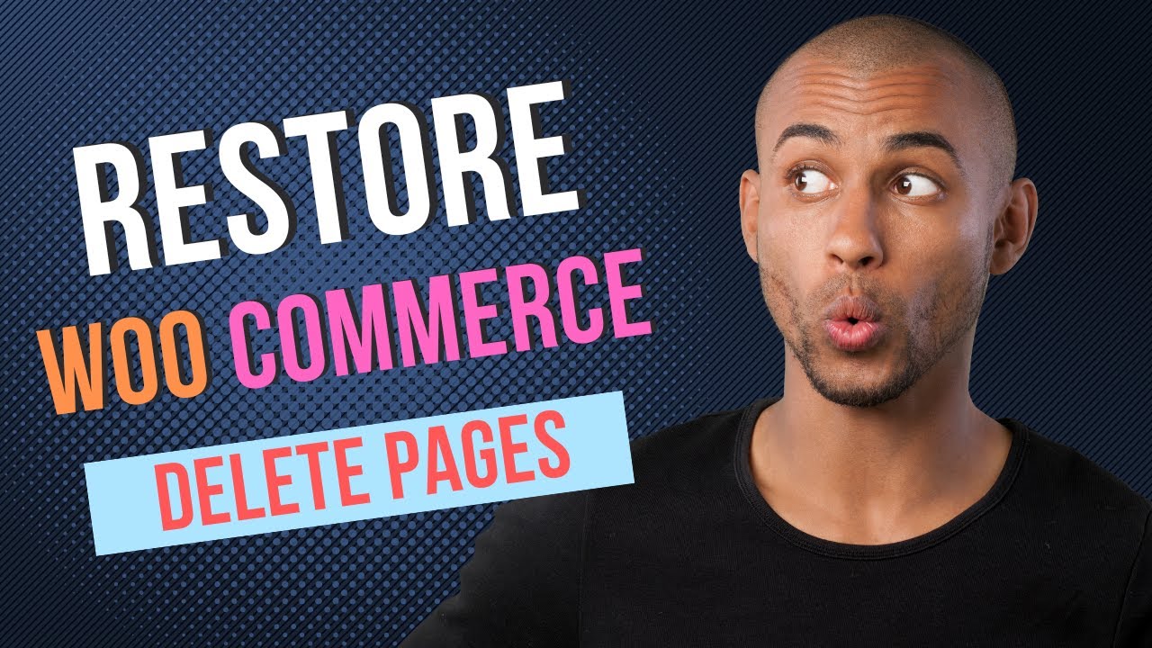 Restore Woocommerce Pages Regenerate Woocommerce Deleted Pages Woocommerce Tutorial 2023 4080