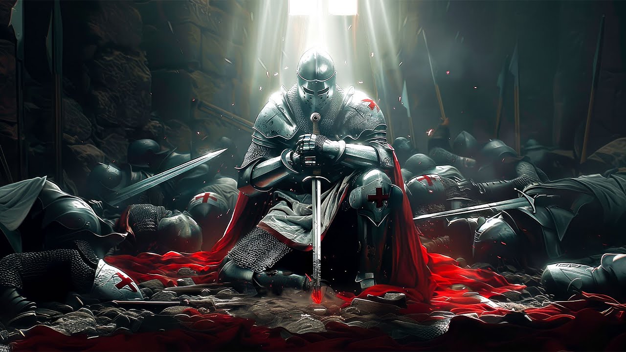 🗡️ Knights Templar | The Final Battle Finds the Light Hymns | Gregorian ...