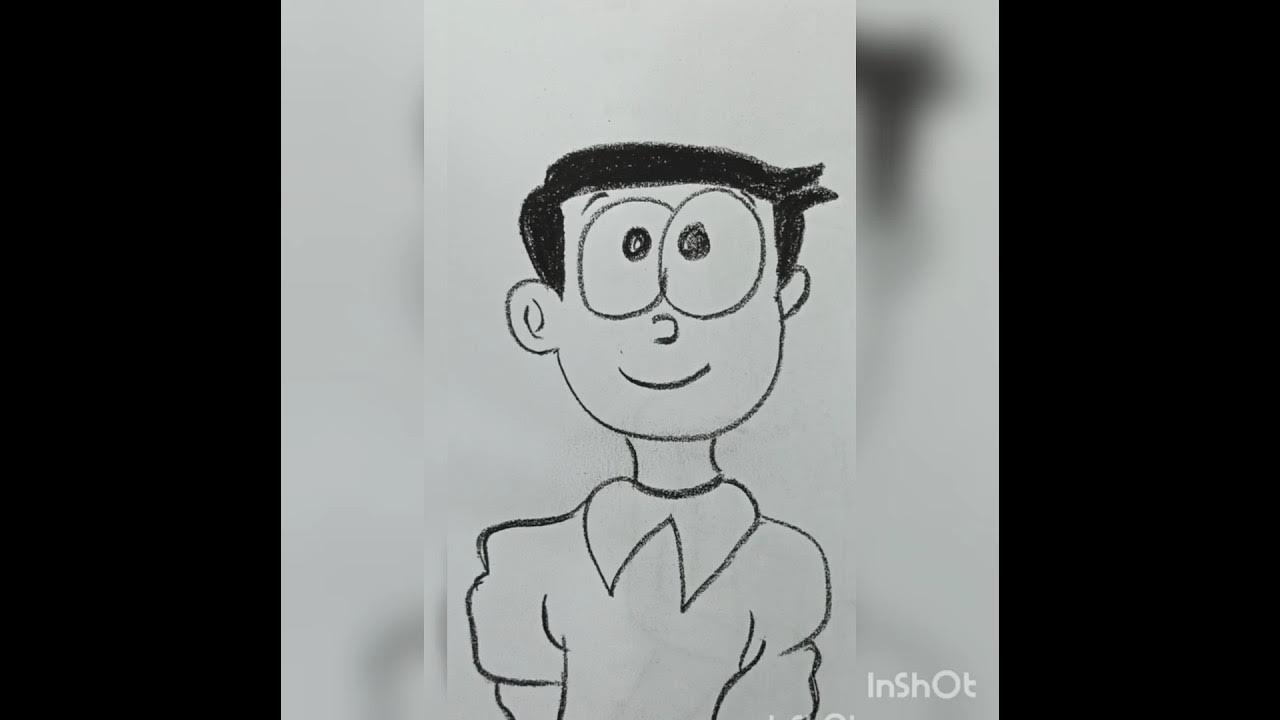 How draw Nobita from doremon || drawing for biggners || pencil sketch ...