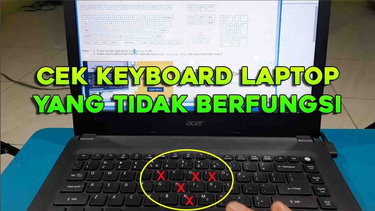 Cara Cek Keyboard Laptop Yang Tidak Berfungsi - YouTube
