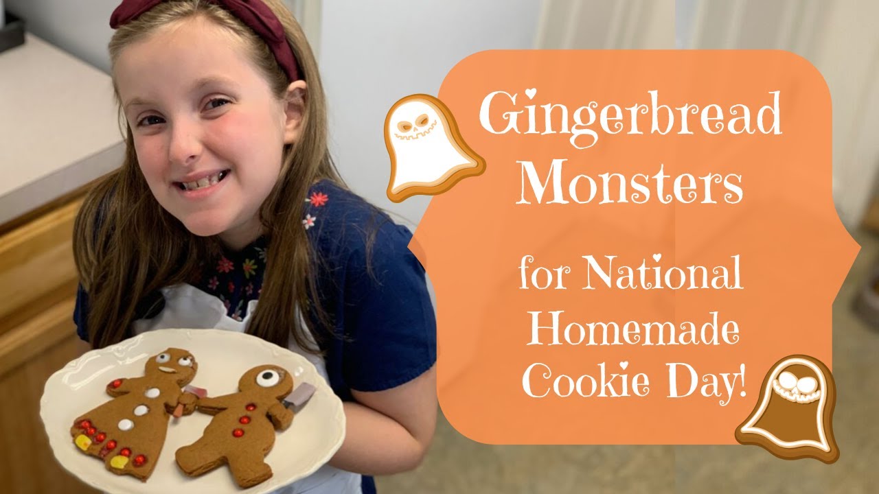Gingerbread Monsters for National Homemade Cookie Day! - YouTube
