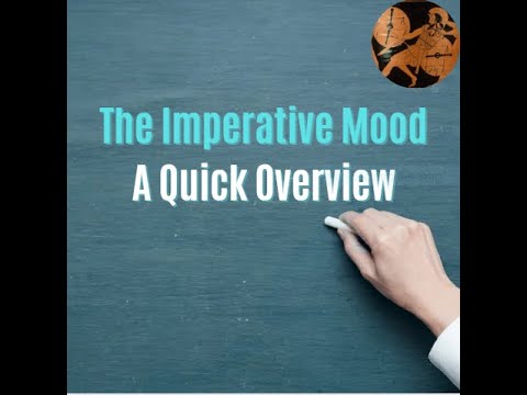 What is the Imperative Mood in Latin? - YouTube
