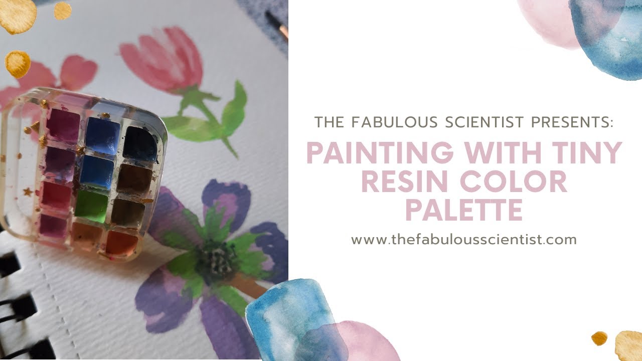 Painting with Tiny Resin Color Palette - YouTube
