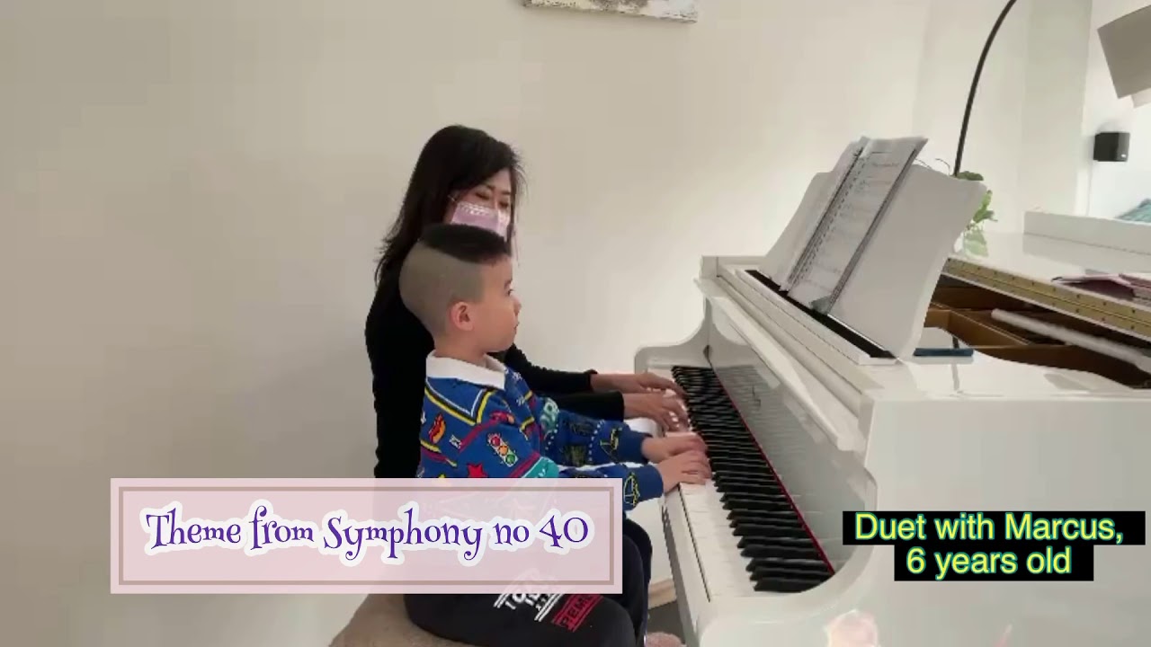 Theme from Symphony no 40| Mozart | Piano duets with Marcus | Alfred’s ...