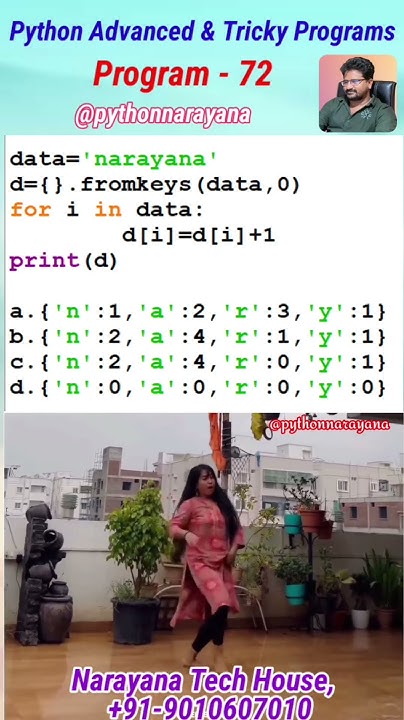Python Advanced And Tricky Program 72 Youtube