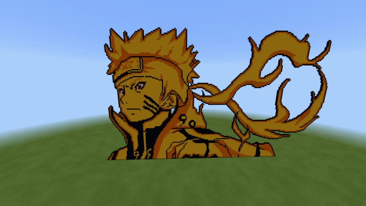 Naruto Pixel Art Time Lapse - YouTube