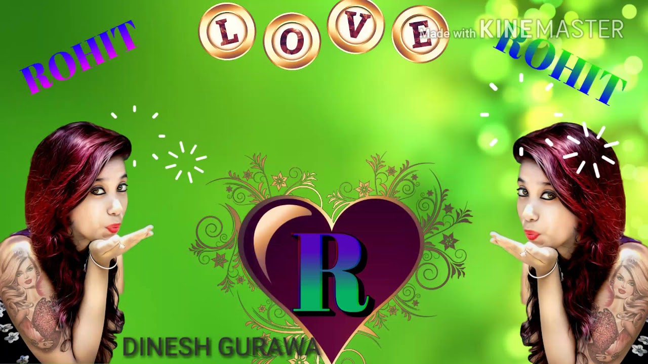 Beautiful 3d name 💘💘WhatsApp status for Rohit love with ️ ️R ️ ️ - YouTube