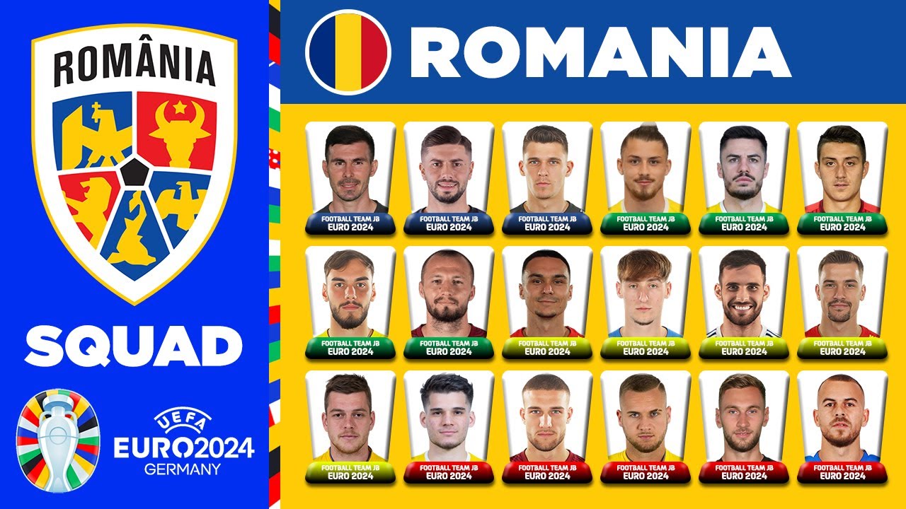 ROMANIA SQUAD EURO 2024 | ROMANIA OFFICIAL 28 MAN PROVISIONAL SQUAD ...