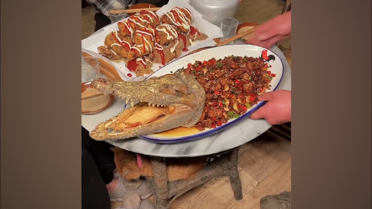 top crocodile cooking - YouTube