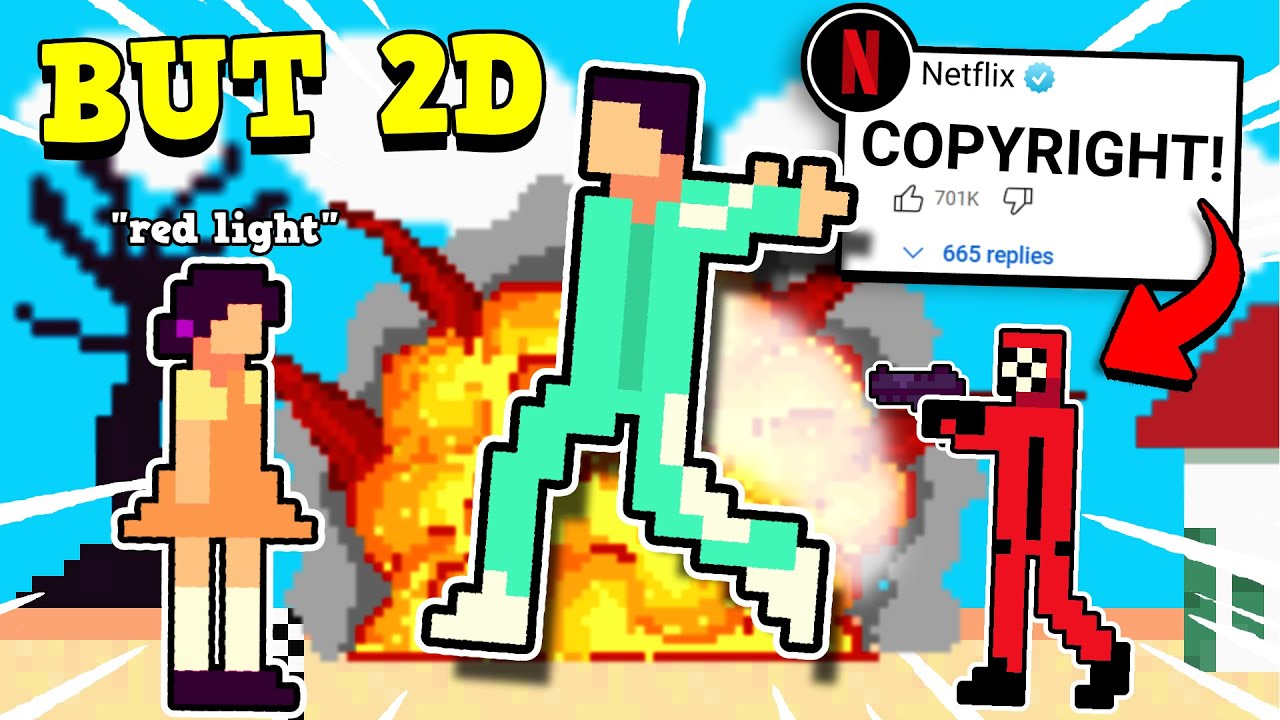 I Made Squid Game, But it's 2D - YouTube