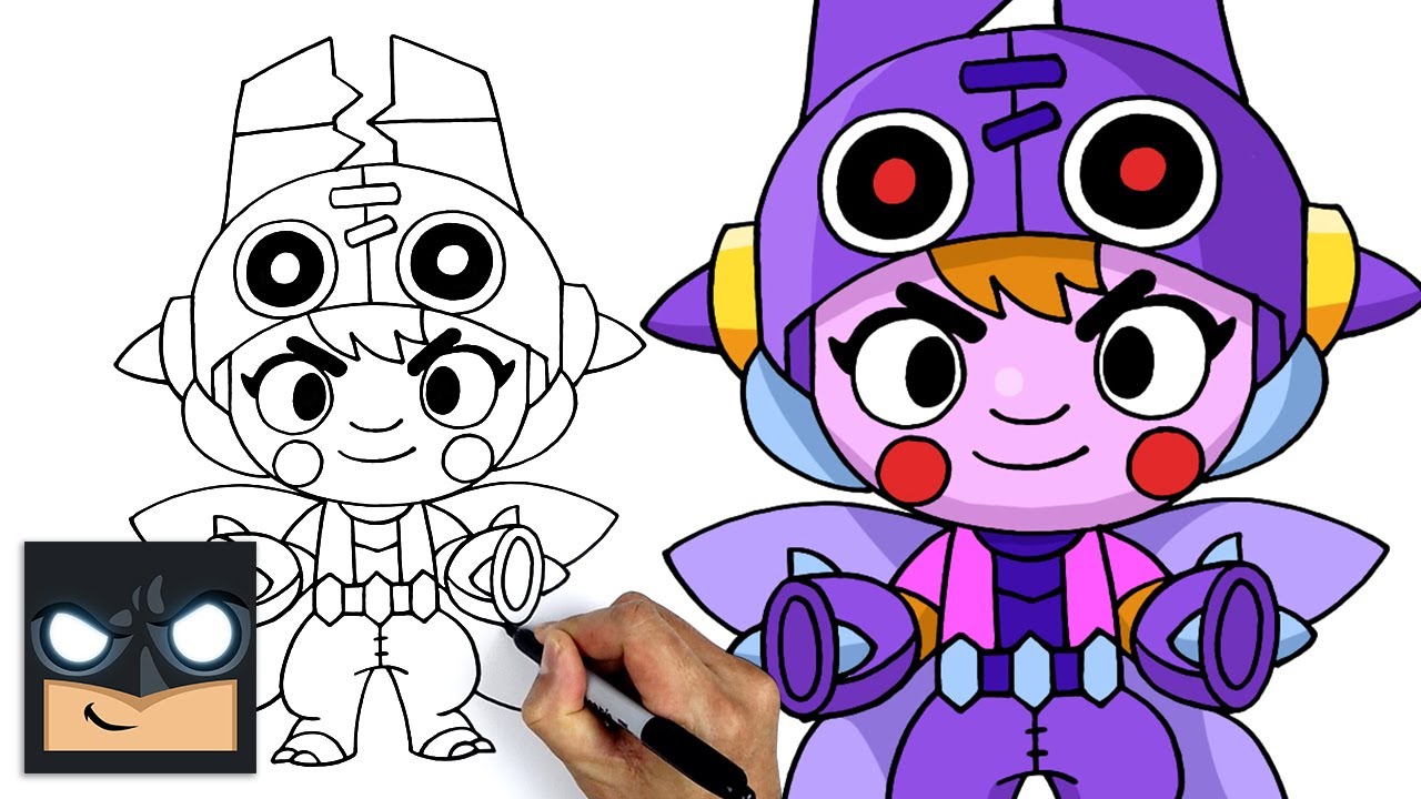 How To Draw Brawl Stars | Mega Beetle Bea - YouTube
