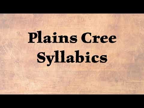 Introduction to Plains Cree Syllabics - YouTube