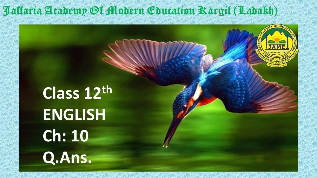 Class 12th English Chapter 10 Questions Answers YouTube class-12th-english-chapter-10-questions-answers-youtube