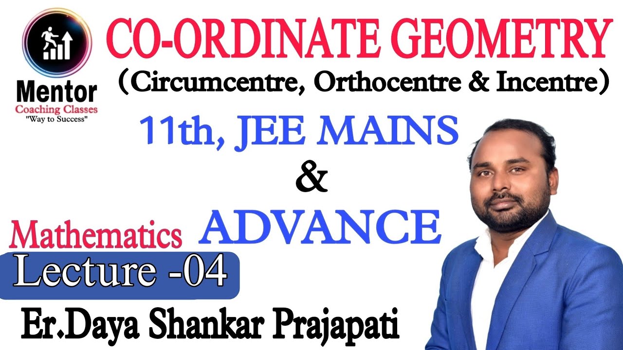 Coordinate geometry class 11th (Straight line) circumcentre ...