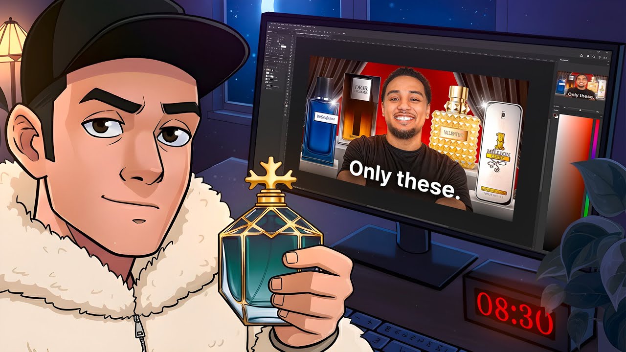 How to make IRL Thumbnails in Photoshop l Fragrance Niche l Photoshop ...
