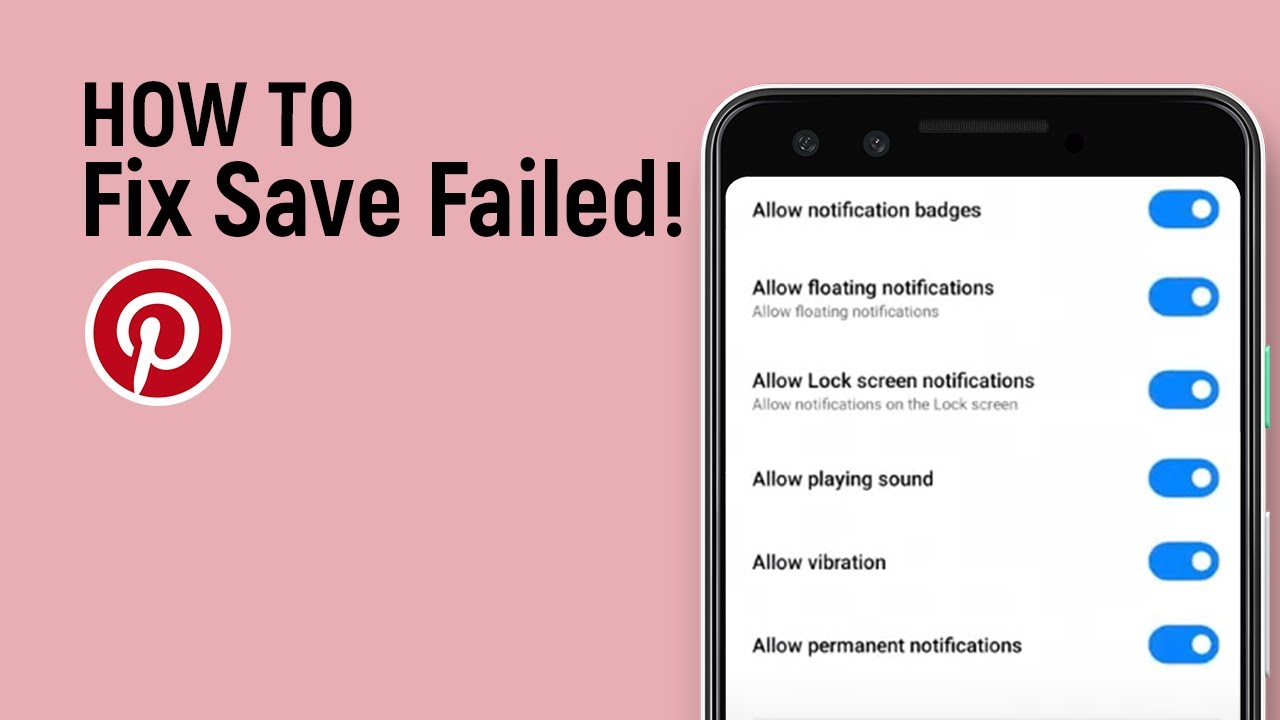 How To Fix Save Failed In Pinterest App Step by step Guide [easy] - YouTube