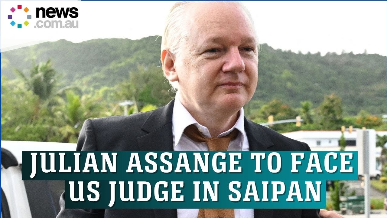 Julian Assange to face US judge in Saipan - YouTube