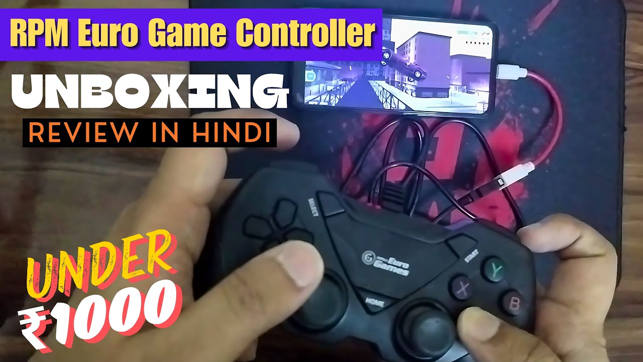 RPM Euro Games PC Controller Unboxing & Review In Hindi 2024 | Best ...