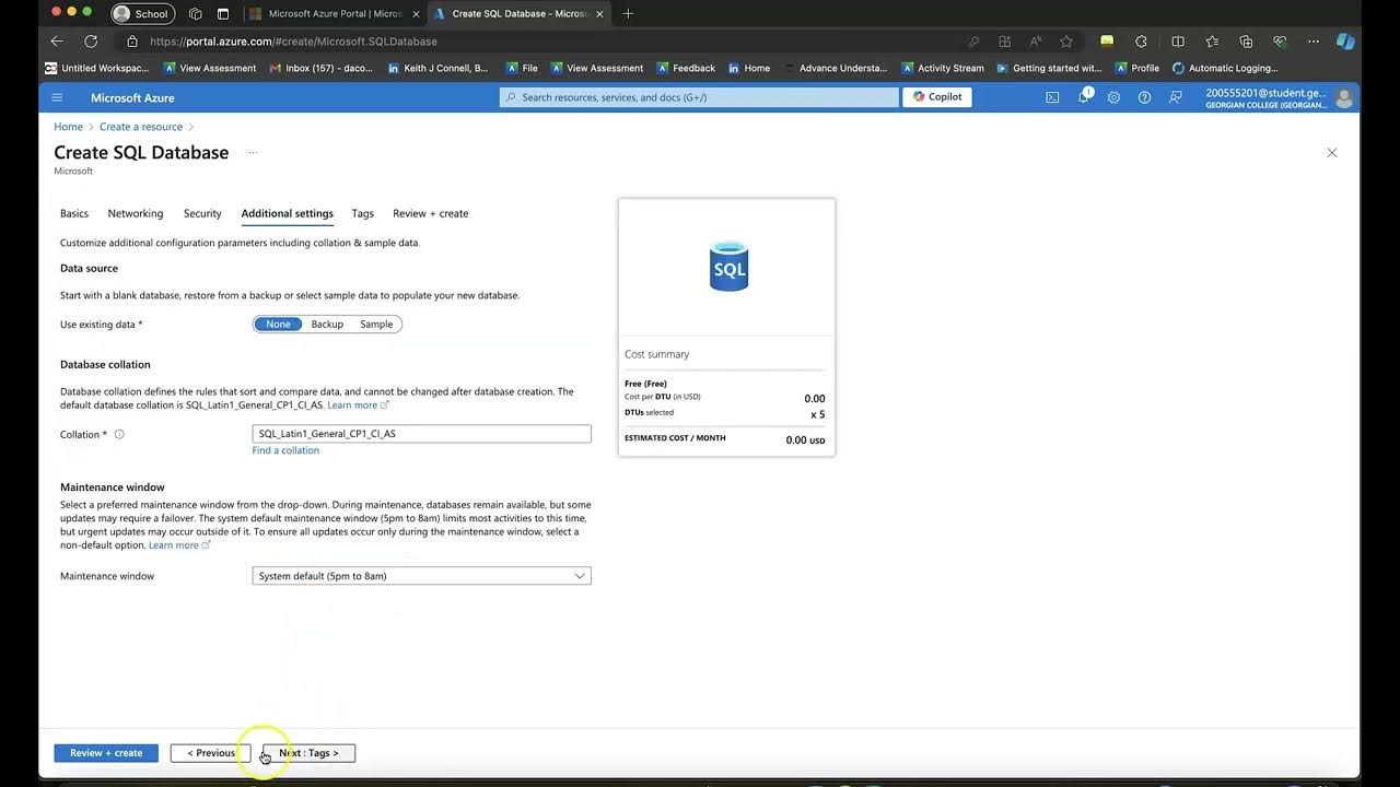 How to create sql database azure - YouTube