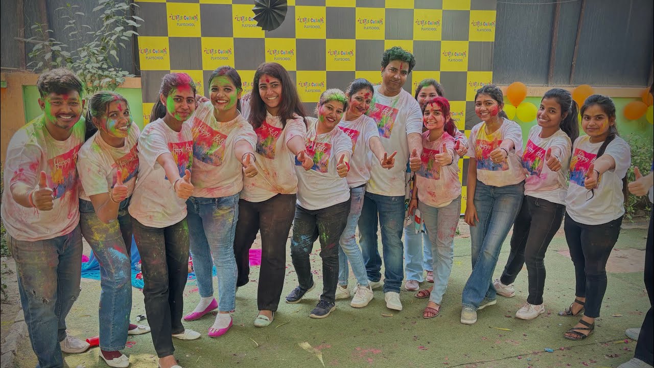 Holi Dhamaal # Day 1🧿🏡 #Littlechampsplayschool🏡 Happy Holi To All Of ...
