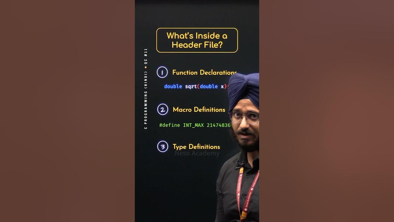 What’s inside a Header File? #CProgramming #NesoAcademy #QuickConcepts - YouTube