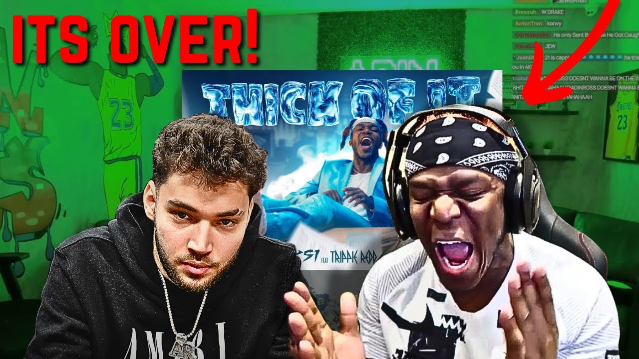 KSI CRASHED OUT ON ADIN ROSS LIVE!! - YouTube