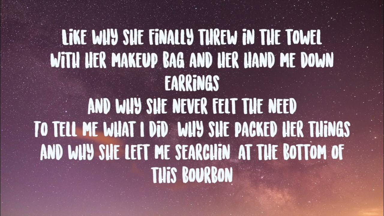 Morgan Wallen- Days That End In Why Lyrics - YouTube