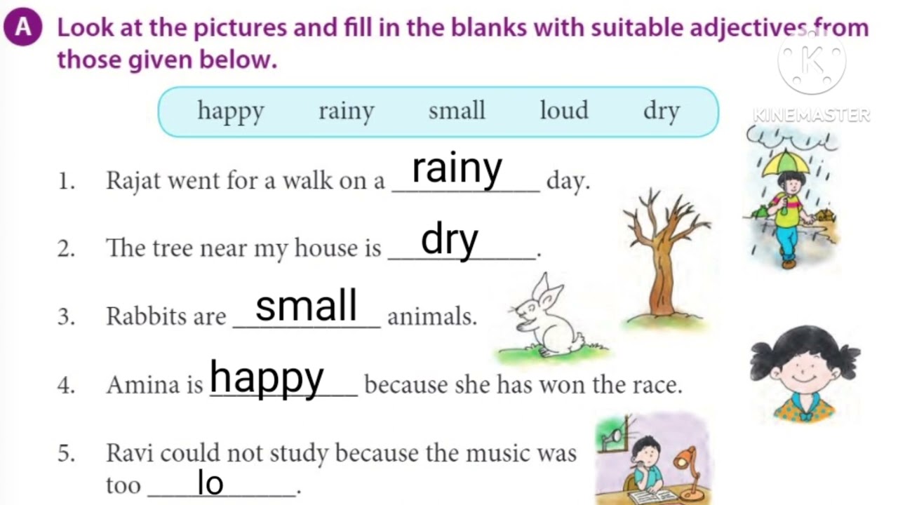 Adjective Worksheets For Year 1 Adjective Worksheets ReadingVine