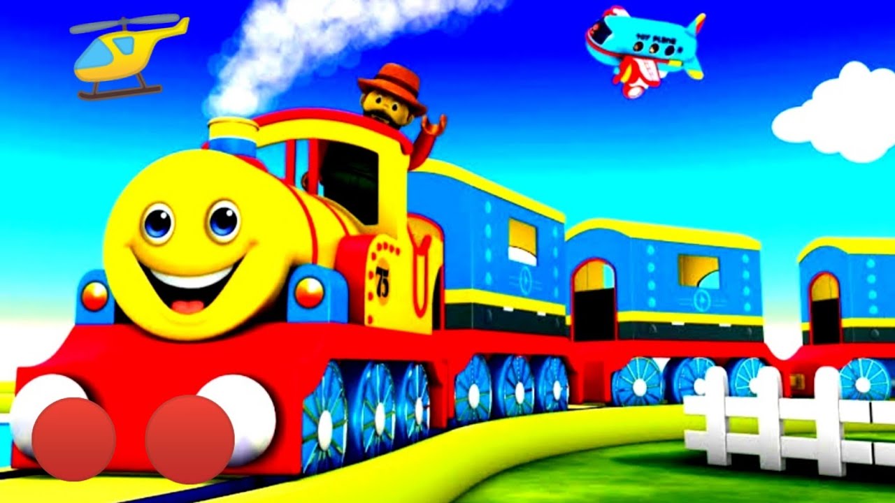 Train Gadi Chuk Chuk || रेल गाड़ी छुक छुक || Train Cartoon Video 2024 ...
