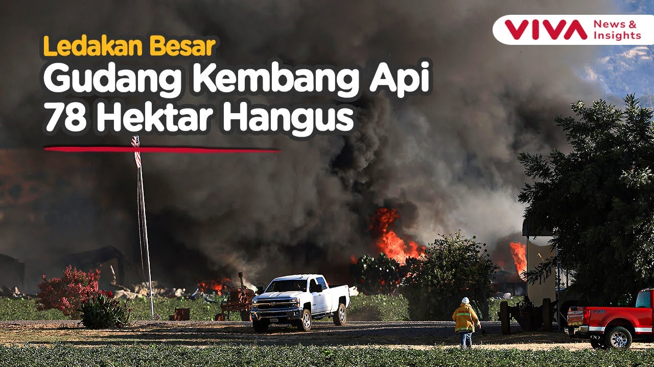 Horor! Ledakan Dahsyat Gudang Kembang Api Guncang California - YouTube