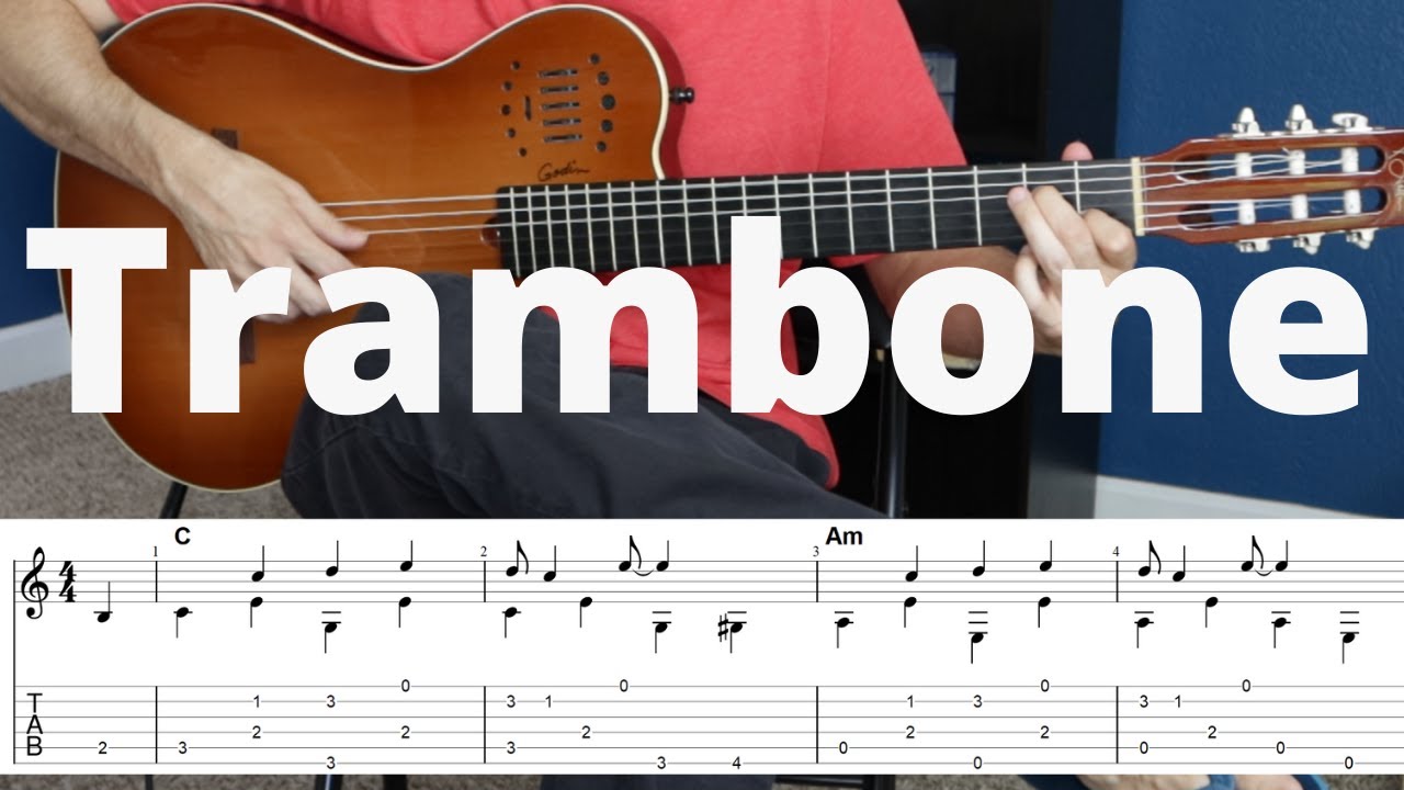 Trambone (Chet Atkins ) Fingerstyle Guitar Tab - YouTube