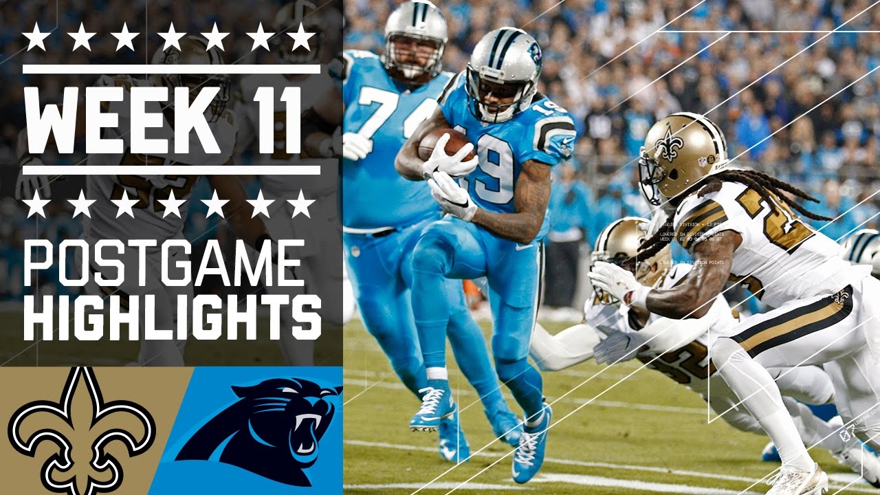 Saints vs. Panthers | NFL Week 11 Game Highlights - YouTube