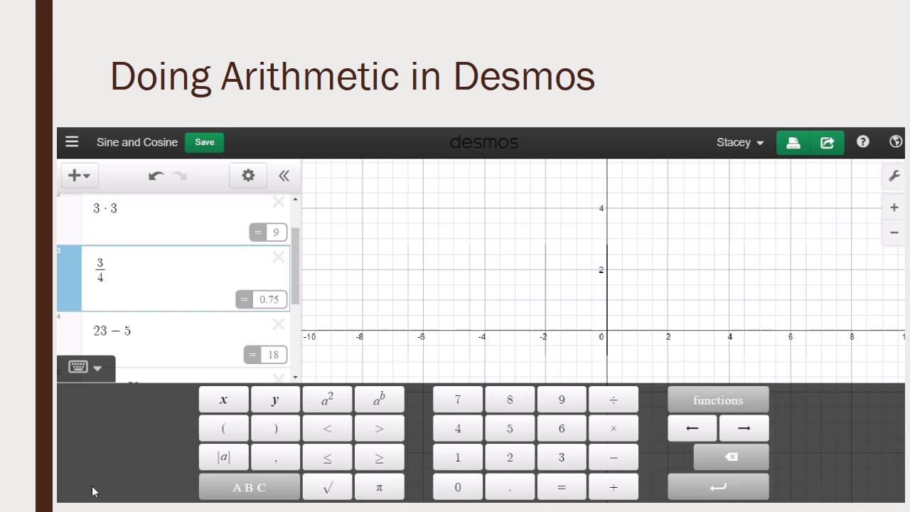 Doing Arithmetic in Desmos - YouTube