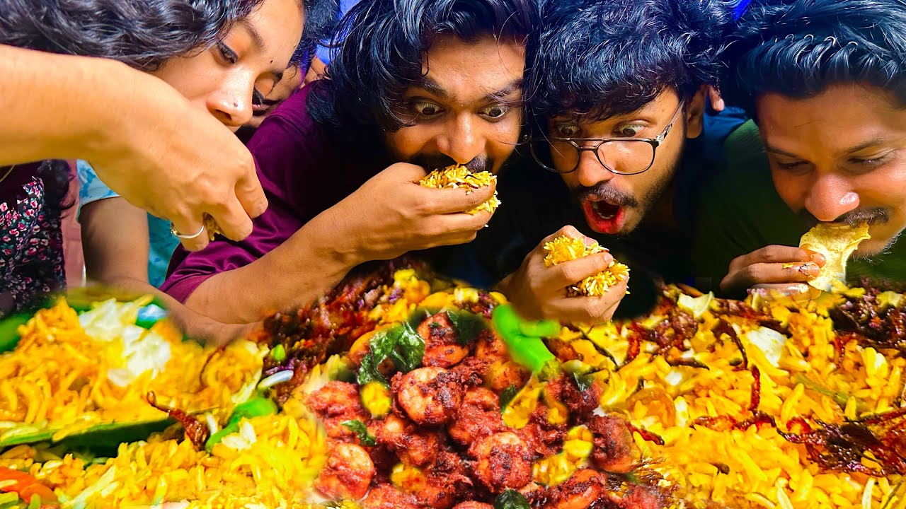 12kg!! prawns🦐 mandi | cooking and eating with family😋 - YouTube