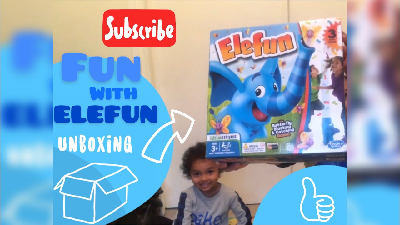 First time playing Elefun. Unboxing and play - YouTube