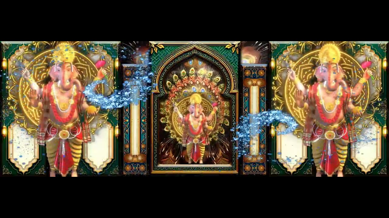 Ganesh Chaturthi led wall loop background - YouTube